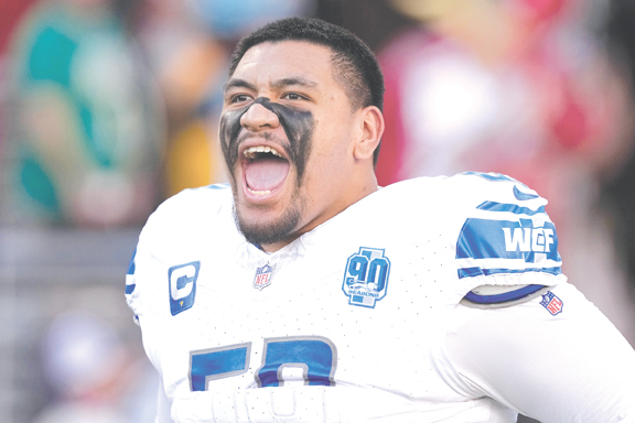 Detroit Lions’ right tackle Penei Sewell ranked No. 2 offensive lineman ...